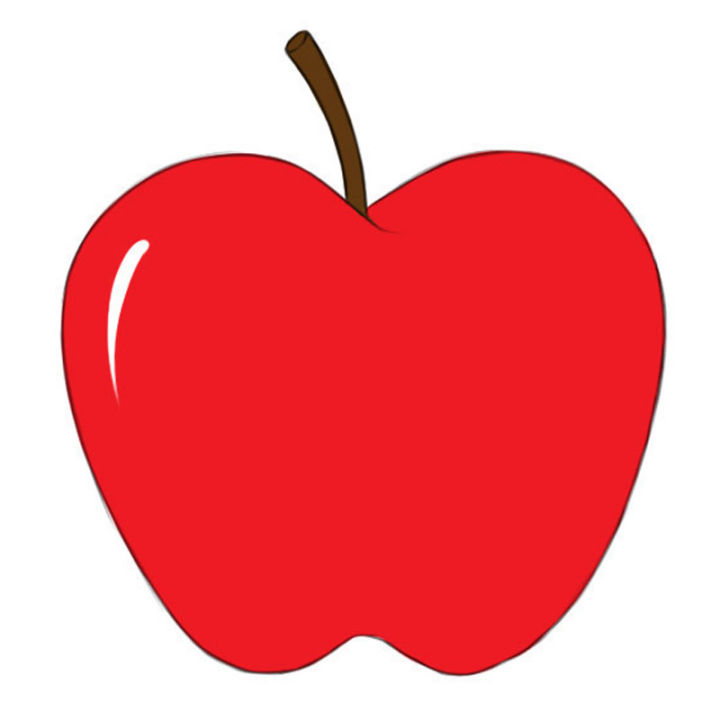 25 Easy Apple Drawing Ideas - How To An Draw Apple - Blitsy