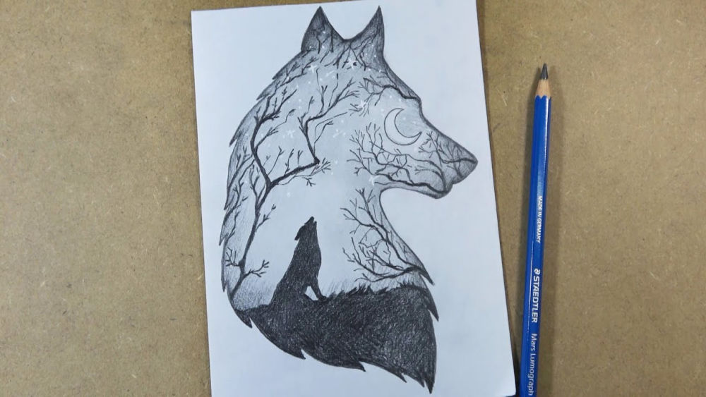 25 Easy Wolf Drawing Ideas - How to Draw a Wolf - Blitsy