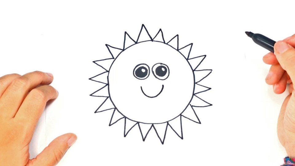 15 Easy Sun Drawing Ideas - How To Draw A Sun - Blitsy