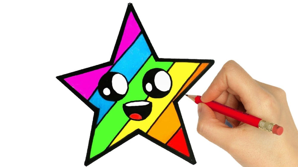 20 Easy Star Drawing Ideas - How To Draw A Star - Blitsy