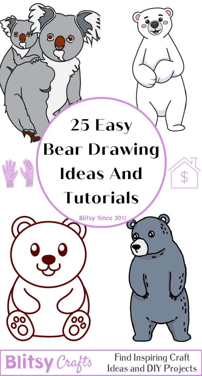 25 Easy Bear Drawing Ideas - How to Draw a Bear