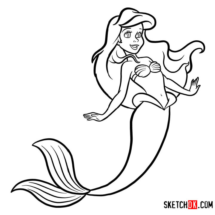 20 Easy Mermaid Drawing Ideas - How To Draw A Mermaid