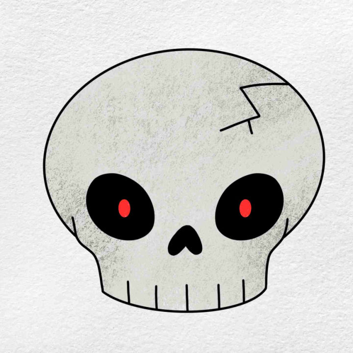 25 Easy Skull Drawings