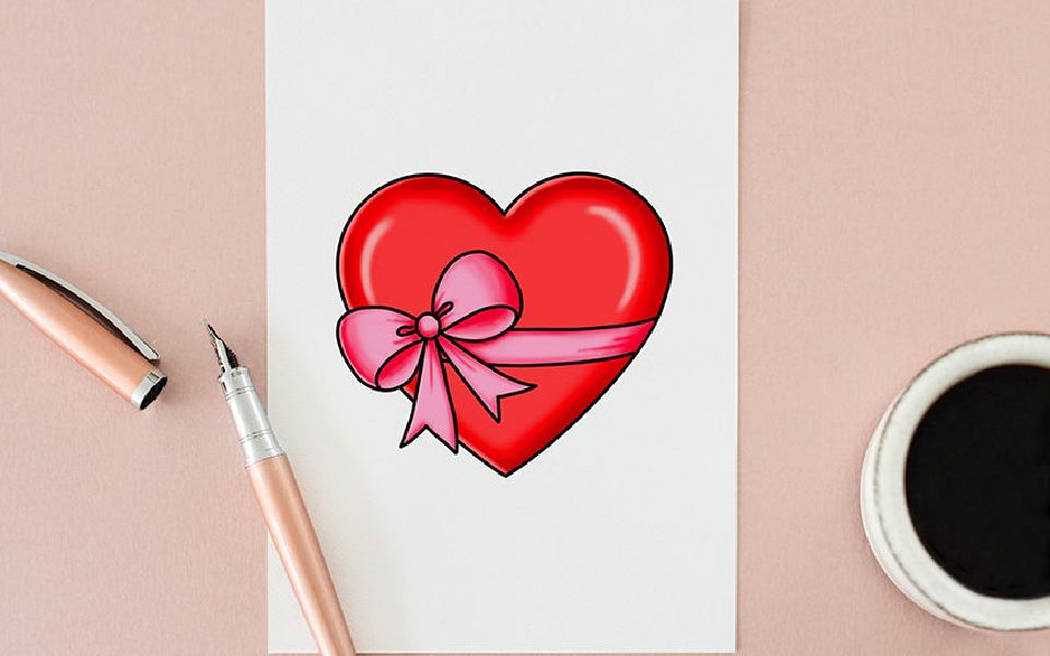 25 Easy Heart Drawing Ideas - How to Draw a Heart - Blitsy