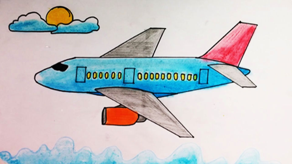 20 Easy Airplane Drawing Ideas - How to Draw a Plane