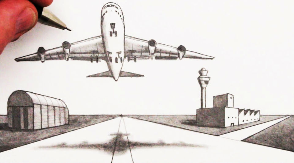 20 Easy Airplane Drawing Ideas - How to Draw a Plane