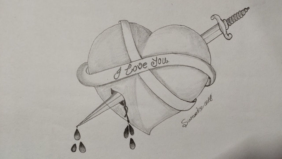 25 Easy Heart Drawing Ideas - How to Draw a Heart - Blitsy