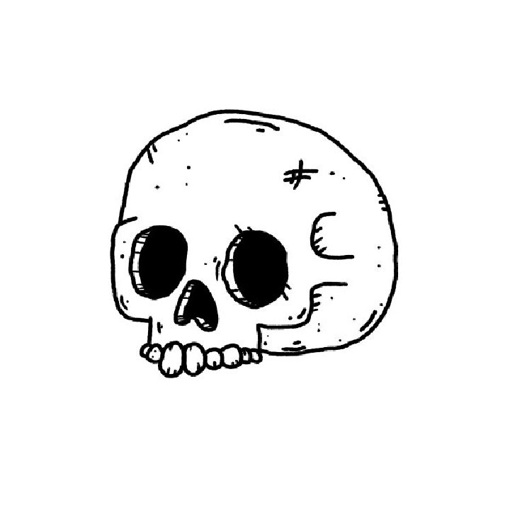 25 Easy Skull Drawing Ideas - How to Draw a Skull
