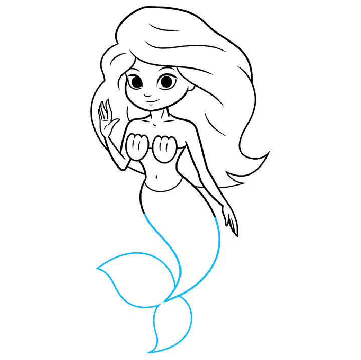 20 Easy Mermaid Drawing Ideas - How To Draw A Mermaid