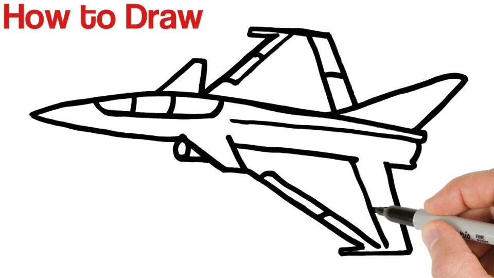 20 Easy Airplane Drawing Ideas - How to Draw a Plane