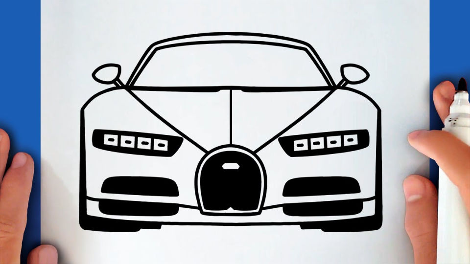 25 Easy Car Drawing Ideas - How to Draw a Car - Blitsy