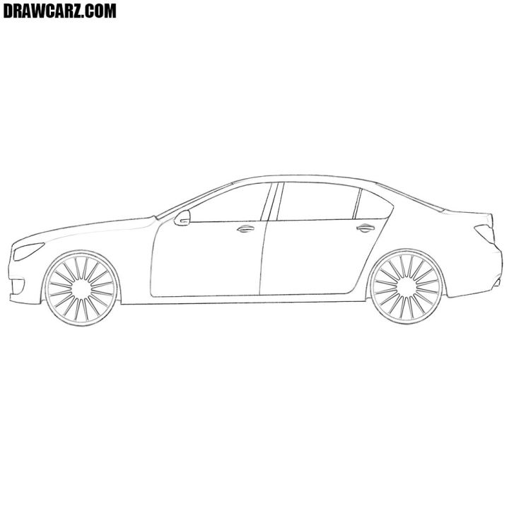 25 Easy Car Drawing Ideas - How to Draw a Car - Blitsy