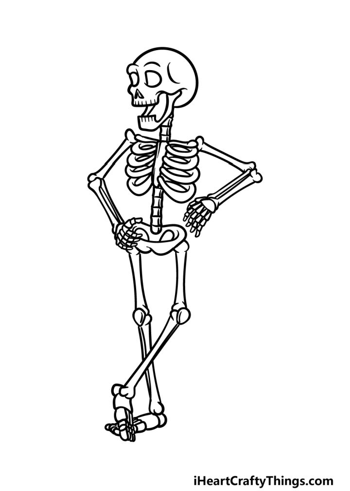 25 Easy Skeleton Drawing Ideas - How To Draw A Skeleton