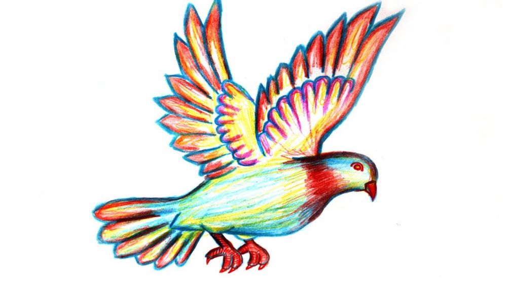 20 Easy Flying Bird Drawing Ideas - How To Draw A Flying Bird