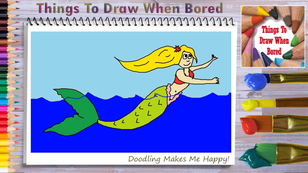 20 Easy Mermaid Drawing Ideas - How To Draw A Mermaid