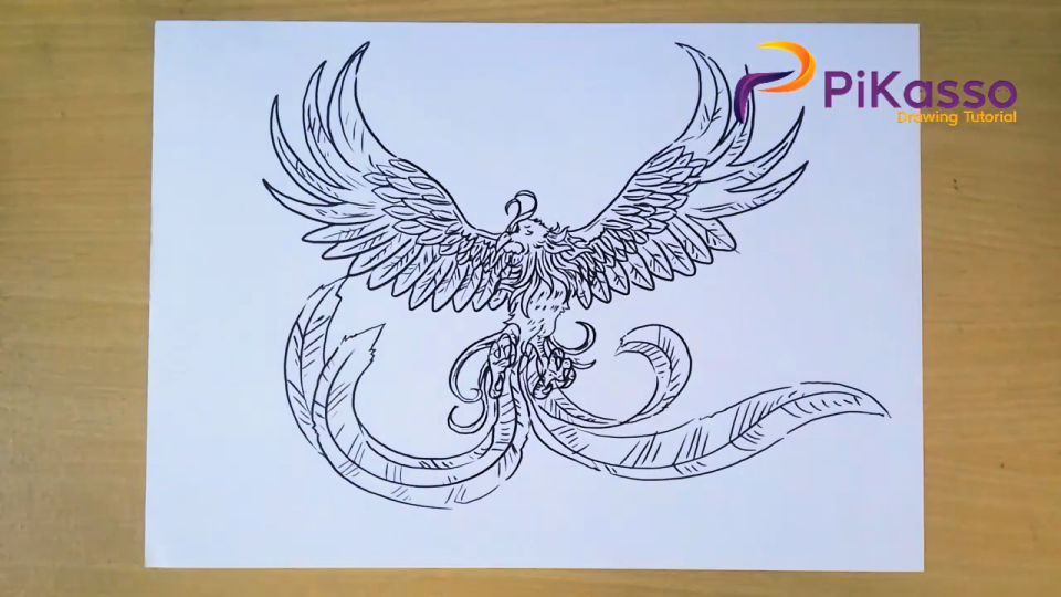 15 Easy Phoenix Drawing Ideas - How to Draw a Phoenix