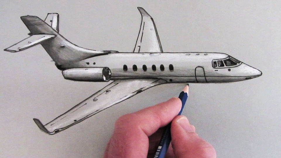 20 Easy Airplane Drawing Ideas - How to Draw a Plane