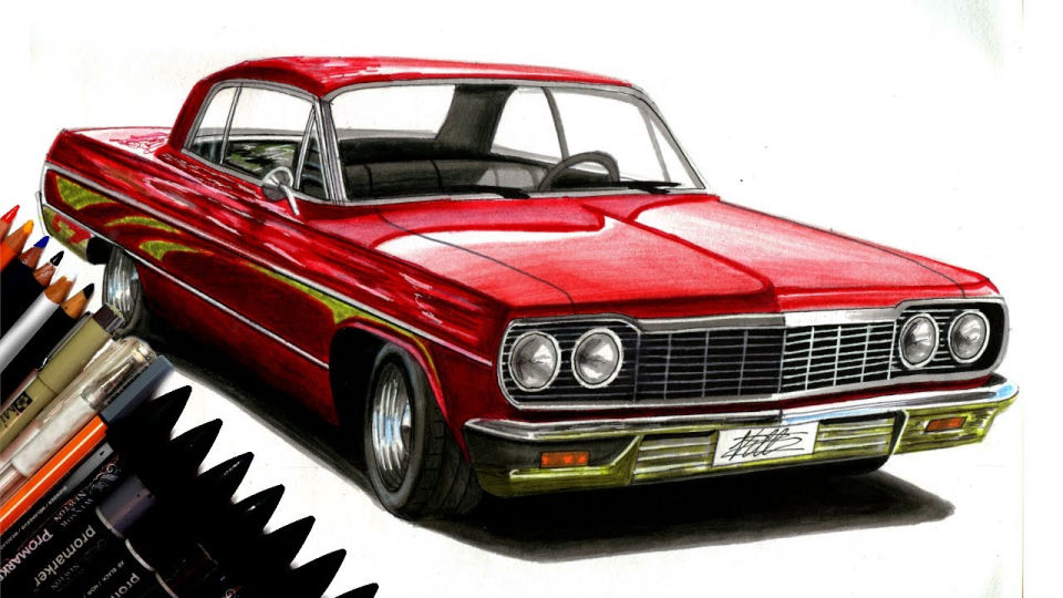 25 Easy Car Drawing Ideas - How to Draw a Car - Blitsy