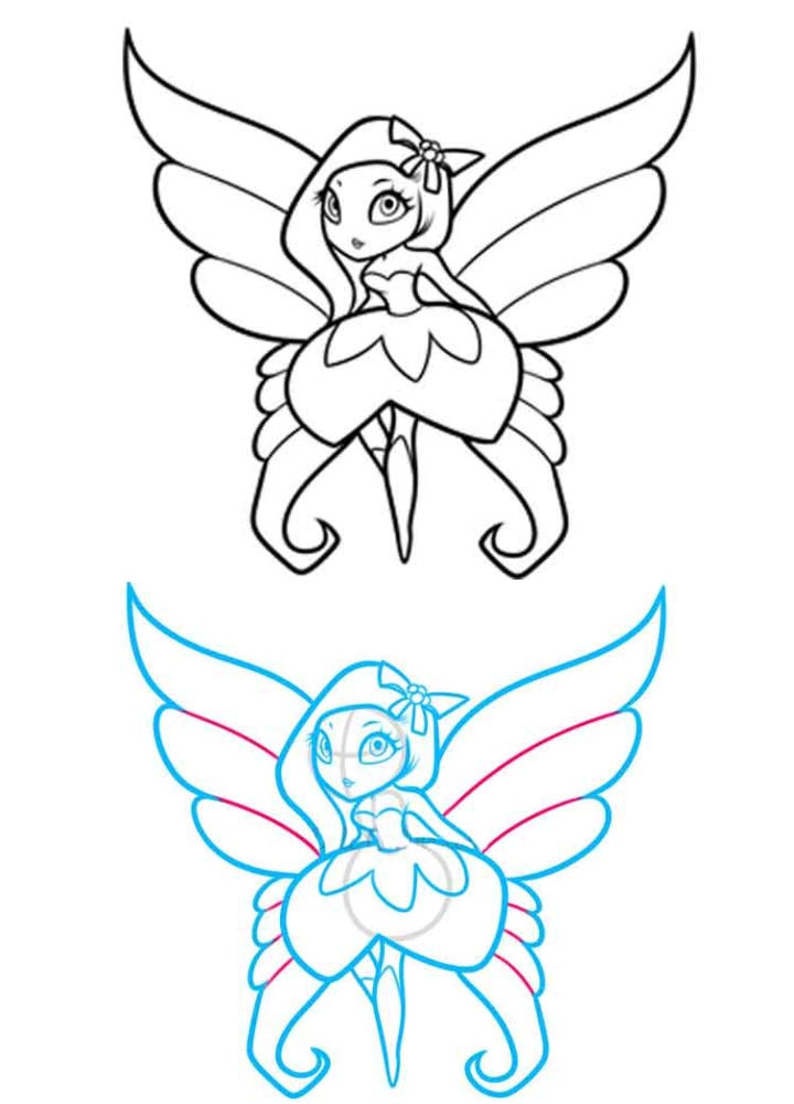 20 Cute Fairy Drawing Ideas - How to Draw a Fairy