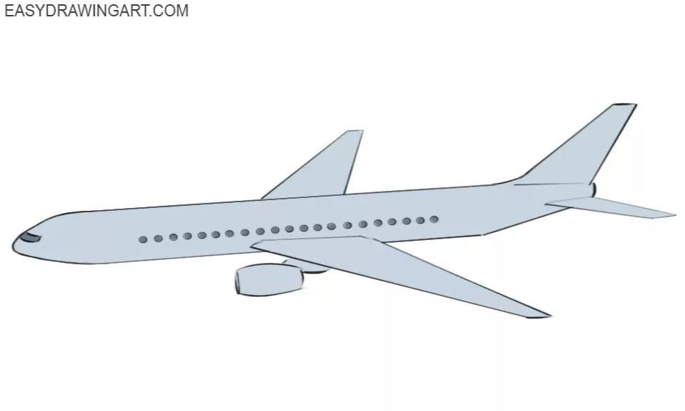 20 Easy Airplane Drawing Ideas - How to Draw a Plane