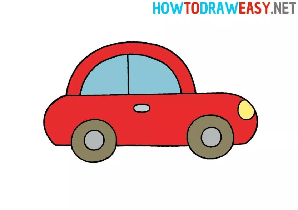25 Easy Car Drawing Ideas - How to Draw a Car - Blitsy
