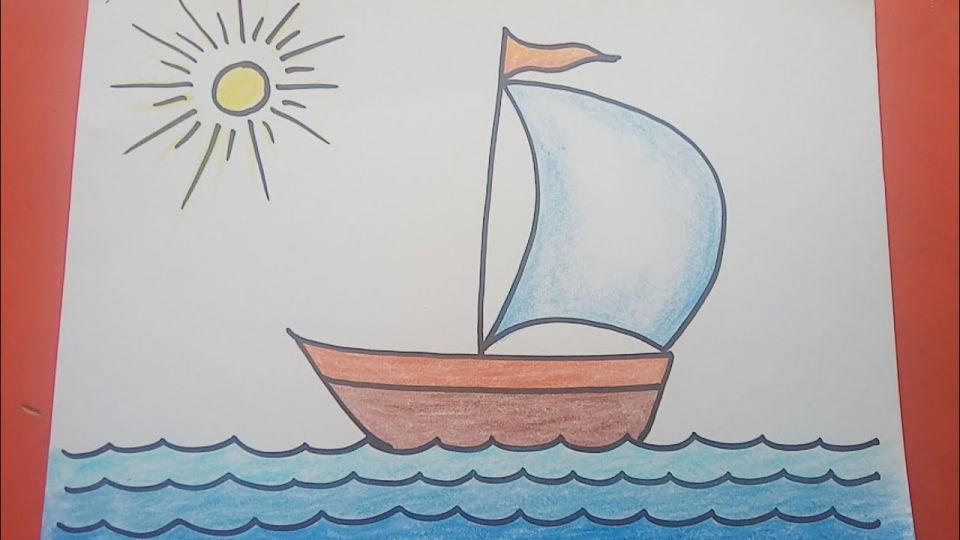 20 Easy Boat Drawing Ideas - How to Draw a Boat - Blitsy