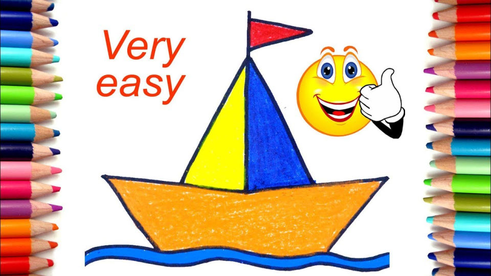 20 Easy Boat Drawing Ideas - How to Draw a Boat - Blitsy