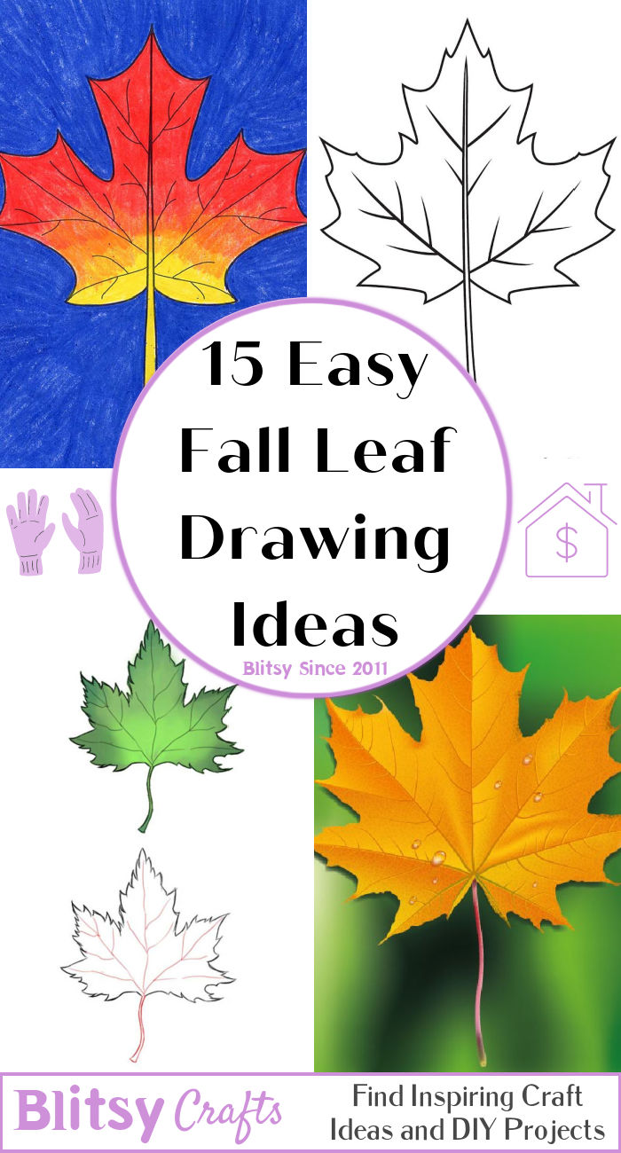 15 Easy Fall Leaf Drawing Ideas - Fall Leaves Drawing