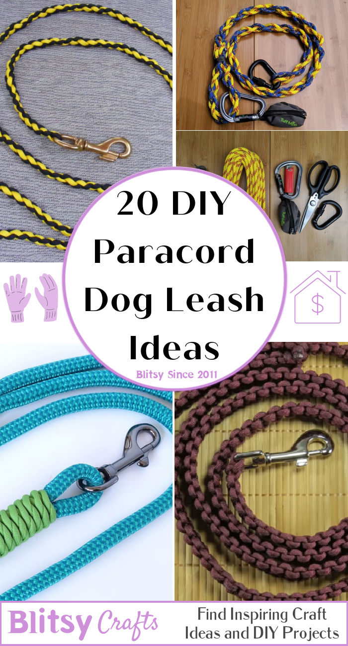 20 Easy DIY Paracord Dog Leash Patterns to Make - Blitsy