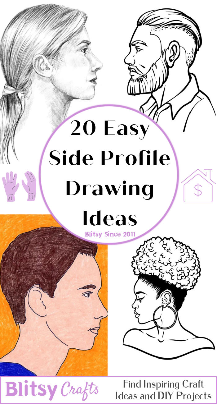 20 Side Profile Drawing Ideas - How to Draw a Side Profile