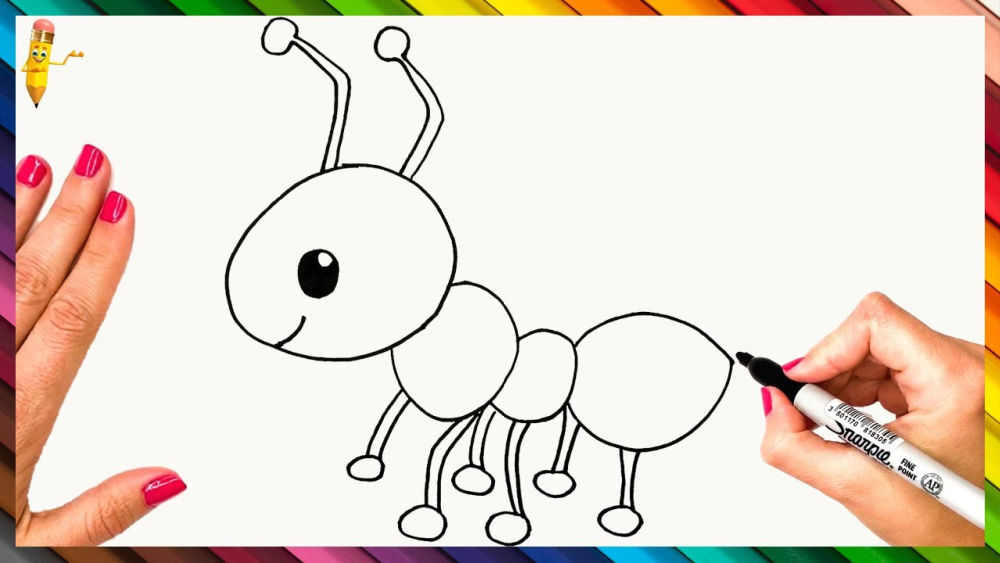 25 Easy Ant Drawing Ideas - How to Draw an Ant