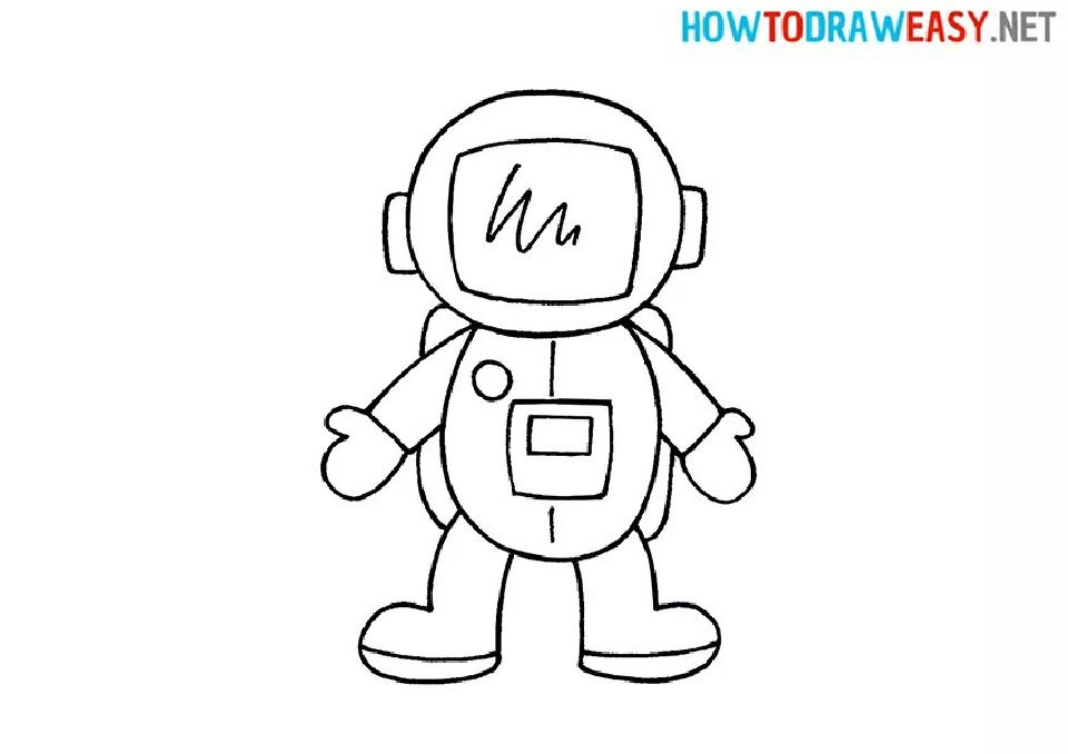 25 Easy Astronaut Drawing Ideas - How to Draw