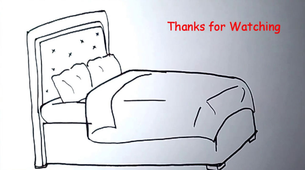 25 Easy Bed Drawing Ideas - How to Draw a Bed