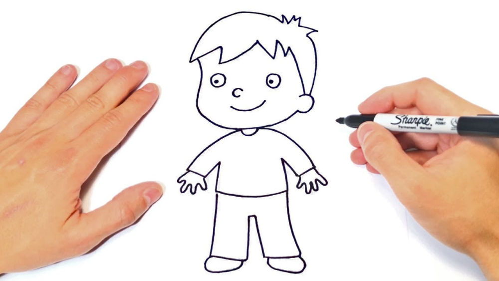 25 Easy Boy Drawing Ideas - How to Draw a Boy - Blitsy