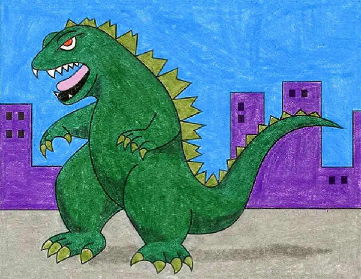 25 Easy Godzilla Drawing Ideas - How to Draw Godzilla
