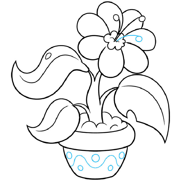 30 Easy Plant Drawing Ideas - How to Draw a Plant