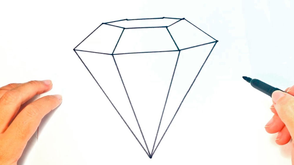 25 Easy Diamond Drawing Ideas - How to Draw