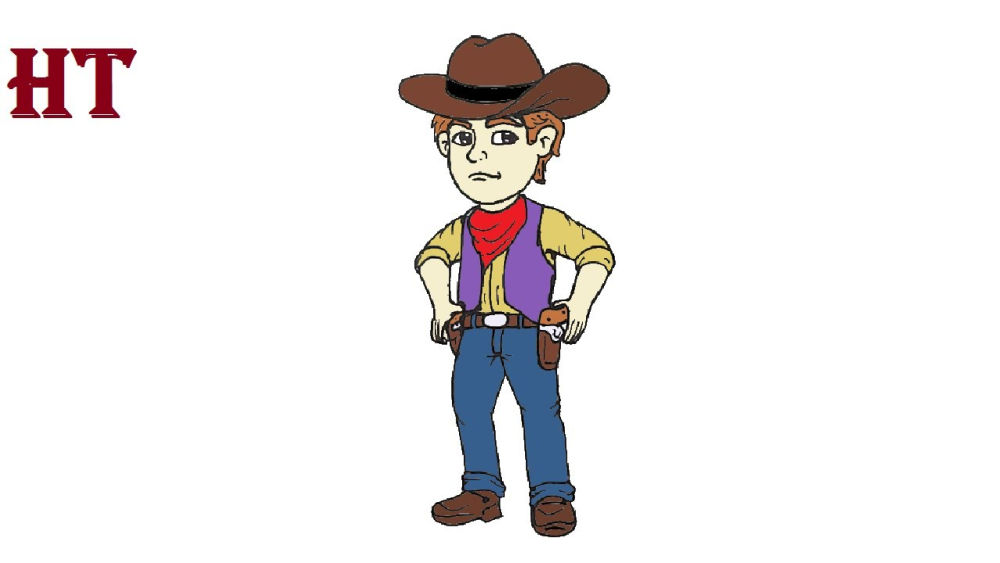 25 Easy Cowboy Drawing Ideas - How to Draw a Cowboy