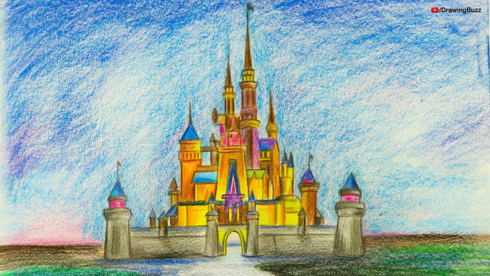 25 Easy Castle Drawing Ideas - How to Draw a Castle