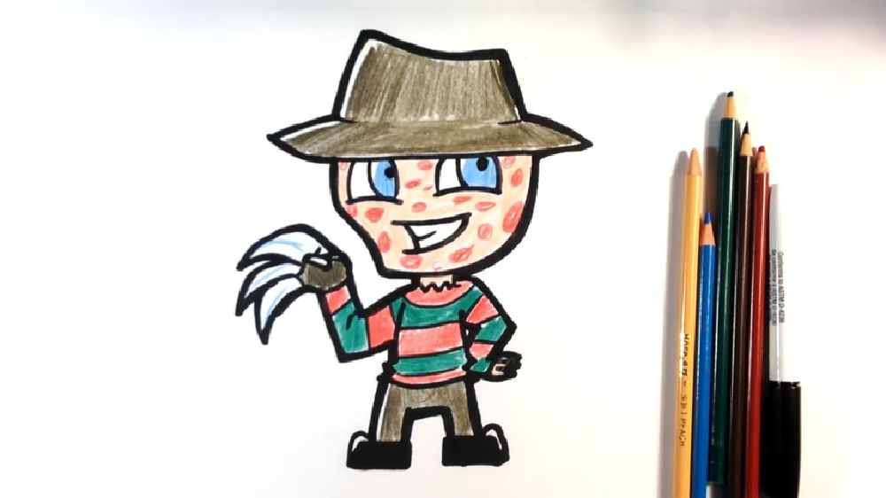 25 Freddy Krueger Drawing Ideas - How to Draw Freddy Krueger