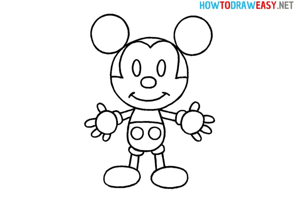 25 Mickey Mouse Drawing Ideas - Draw Mickey Mouse