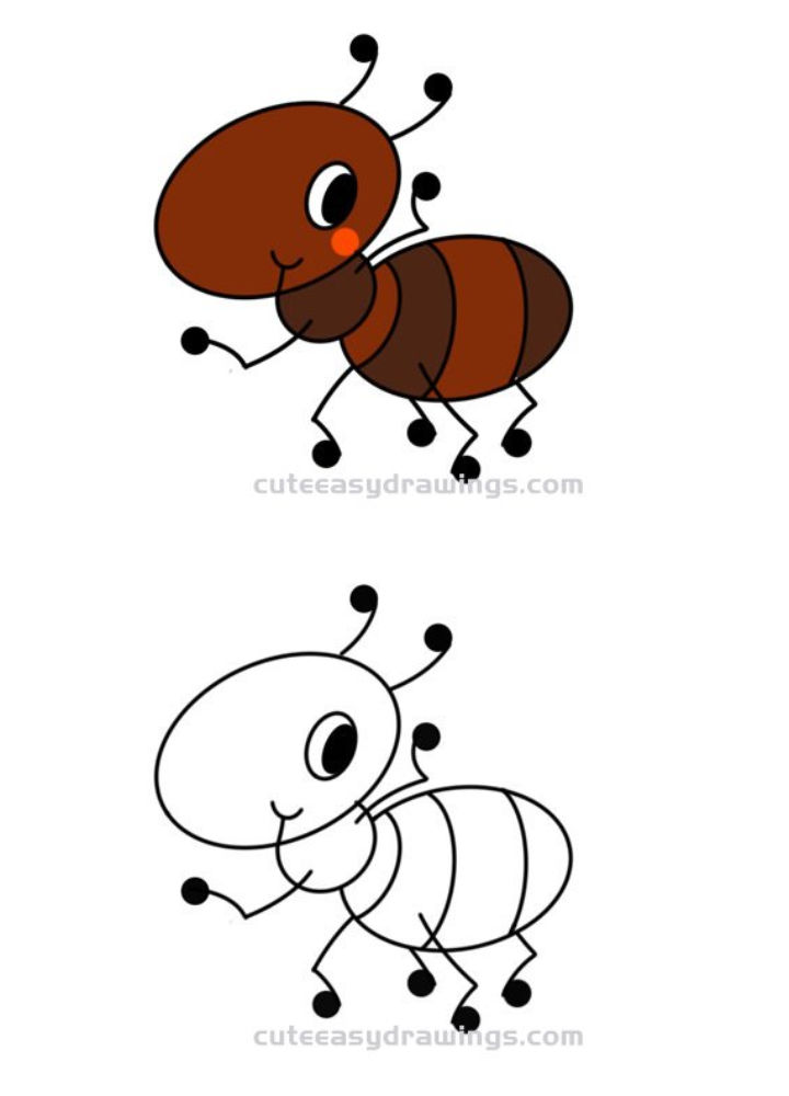 25 Easy Ant Drawing Ideas - How to Draw an Ant