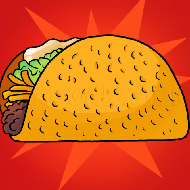 Taco Drawing - Step by Step Instructions - Blitsy