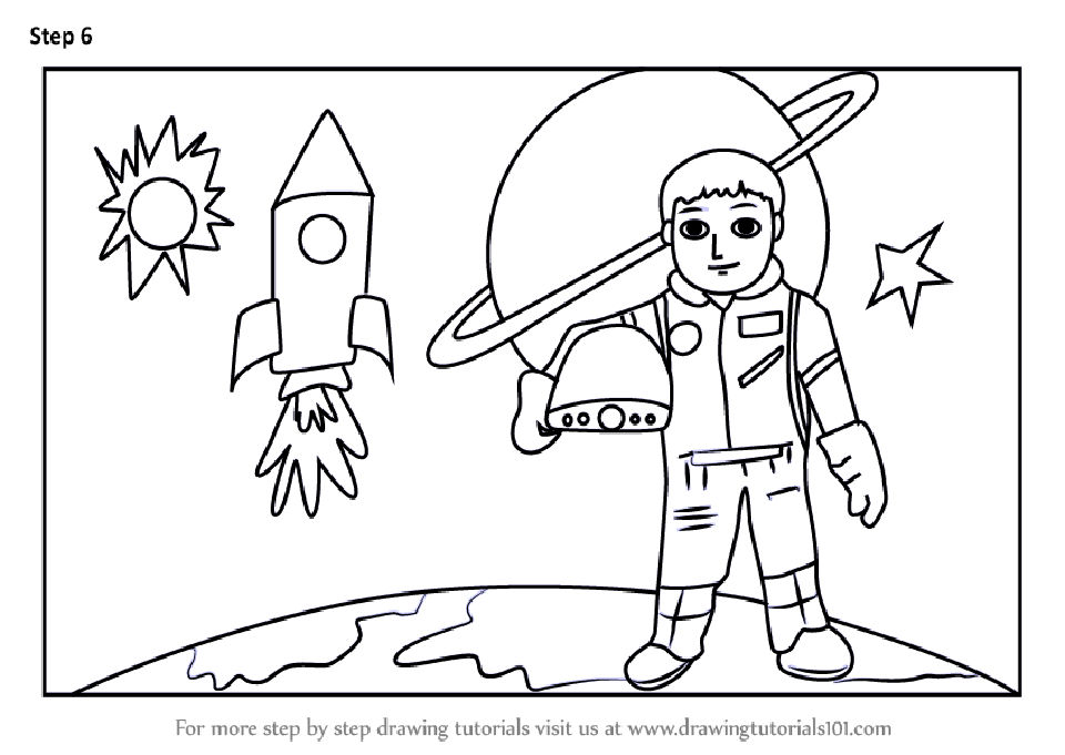 25 Easy Astronaut Drawing Ideas - How to Draw