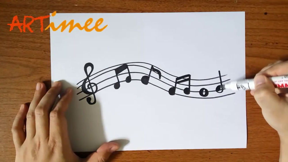15 Easy Music Notes Drawing Ideas - How to Draw
