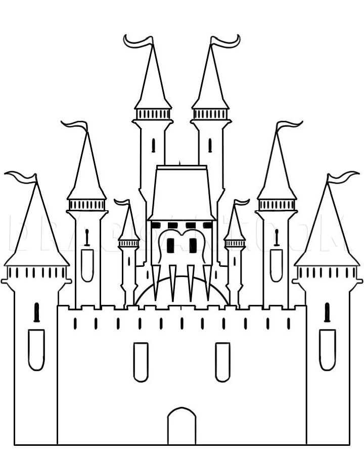 25 Easy Castle Drawing Ideas - How to Draw a Castle