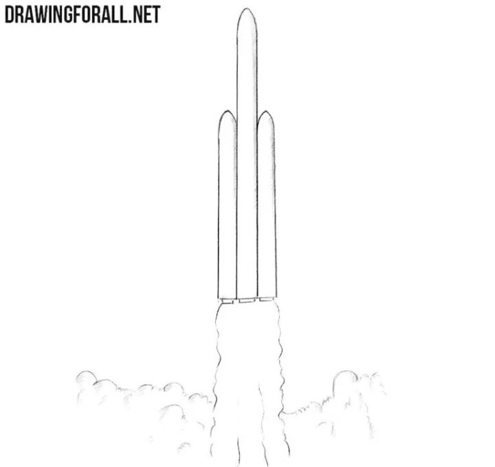 20 Easy Rocket Drawing Ideas - How to Draw a Rocket