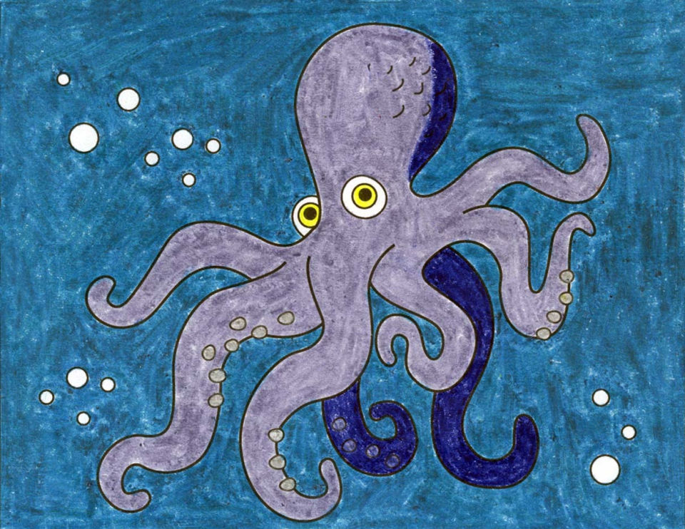 20 Easy Octopus Drawing Ideas - How to Draw an Octopus