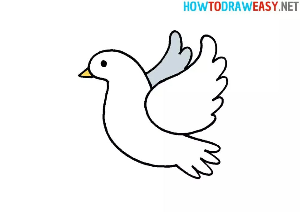 15 Easy Dove Drawing Ideas - How to Draw a Dove