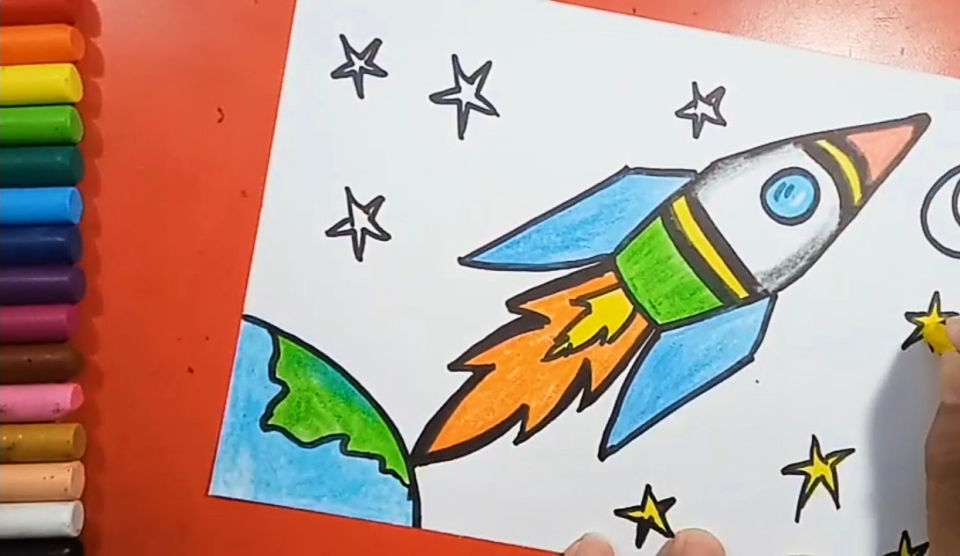 20 Easy Rocket Drawing Ideas - How to Draw a Rocket